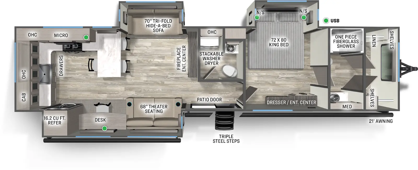 Sierra Destination Floorplans - Forest River RV