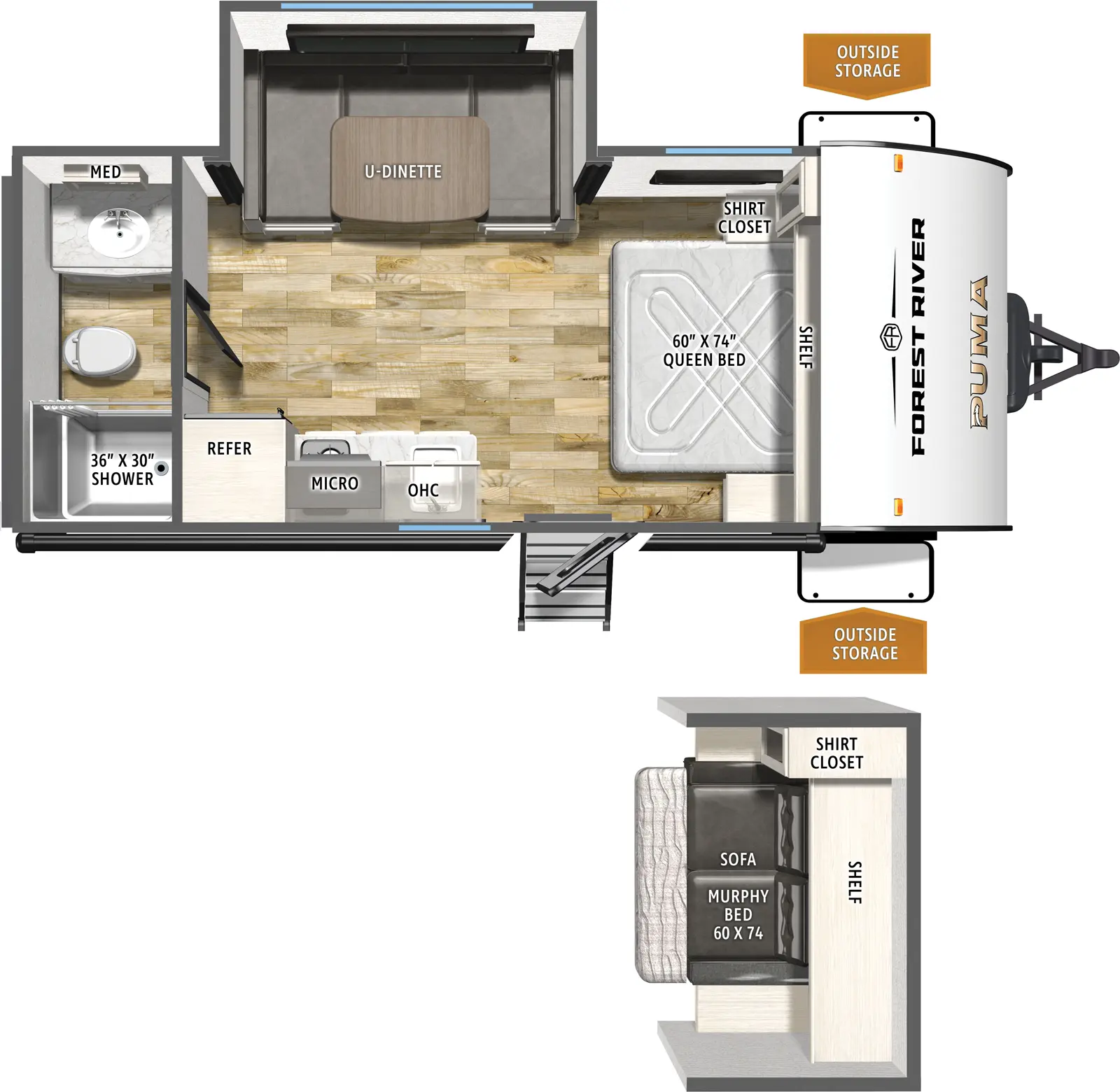 Puma Camping Edition Floorplans - Forest River RV